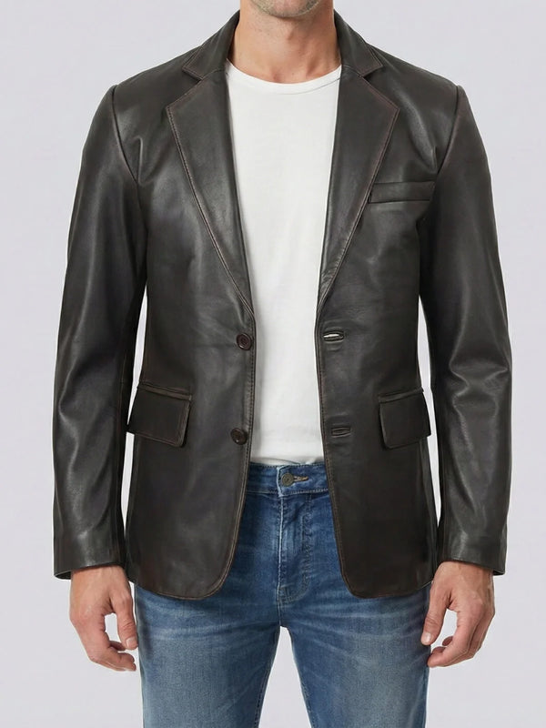 Genuine Lambskin Leather Blazers | Premium Collection | Decrum