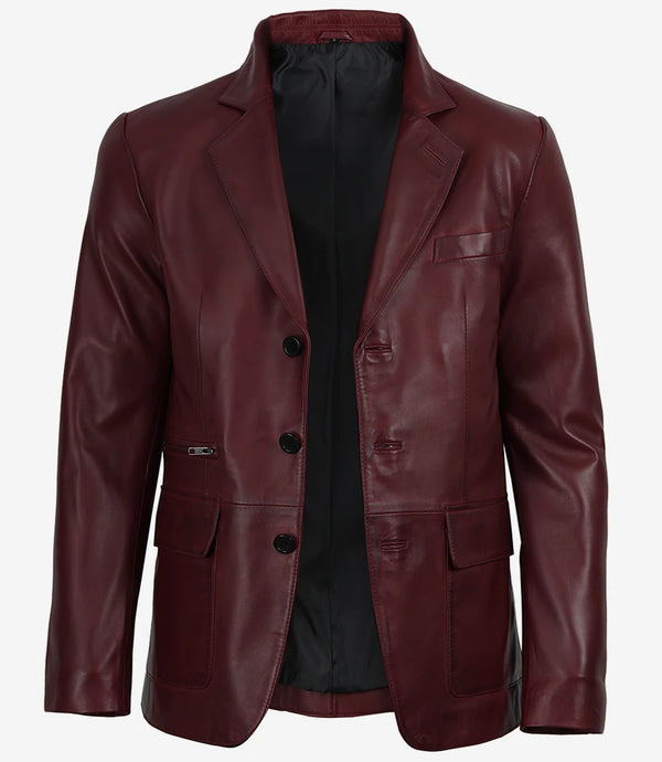 Genuine Lambskin Leather Blazers | Premium Collection | Decrum